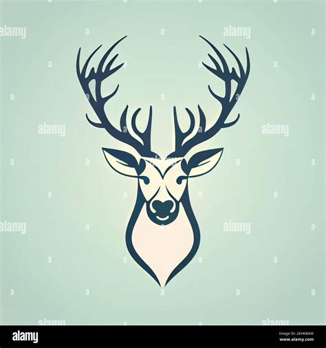 Flat Christmas Reindeer Cartoon Wallpaper Modern Flat Design In Winter