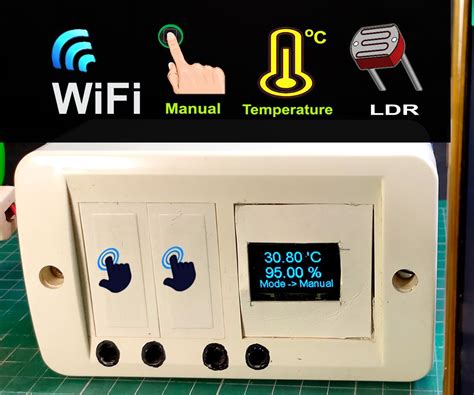 Home Automation With Nodemcu Touch Sensor Ldr Temperature Control Relay