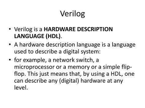 Verilog Pptx