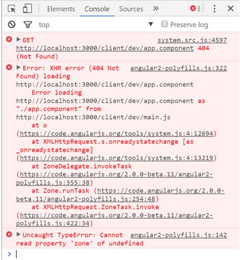 Javascript Angular 2 Not Rendering Dependancy Links With File