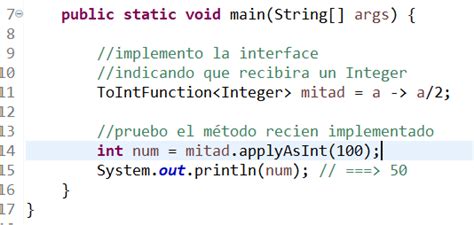 Java Interfaz Funcional Tointfunction
