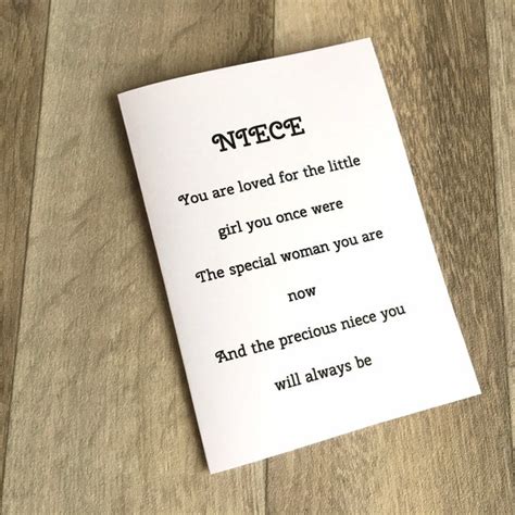 Adult Niece Birthday Card Etsy