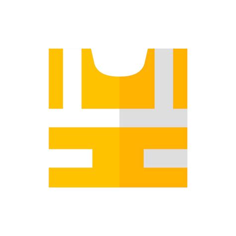 Premium Vector Safety Vest Icon In Flat Color Style
