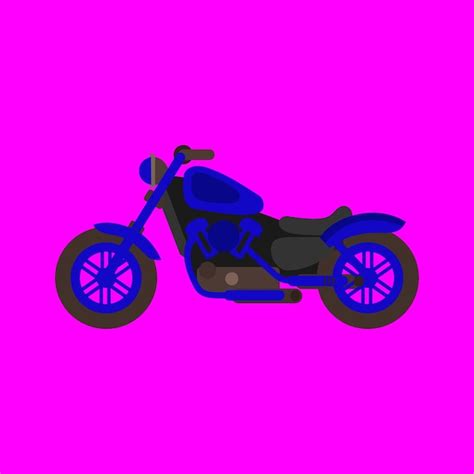 Premium Vector Free Vector Big Isolated Motorcycle Colorful Clipart