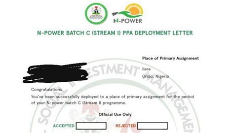 N Power Batch C Deployment Letter Is Now Available Heres How To