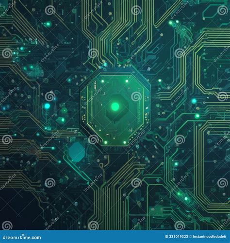 A Computer Circuit Board With A Cpu Chip On It Computer Graphics Texture Of Electronic Circuit