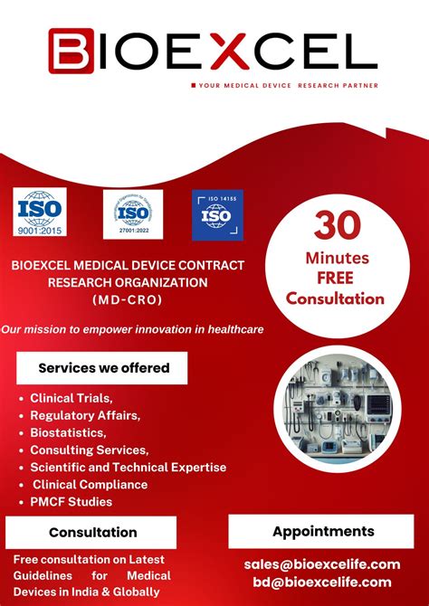 Free Consultation With Bioexcel For Medical Device Research Jayesh