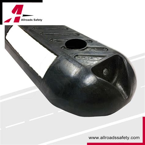 Yellowblackred Rubber Car Parking Space Separator Traffic Lane Safety