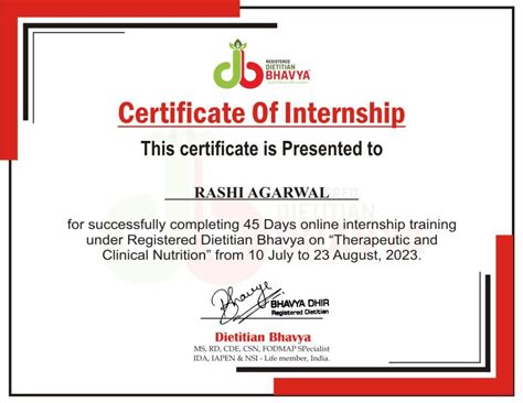 Rashi Agarwal On Linkedin Internshipsuccess Clinicaldietexperience