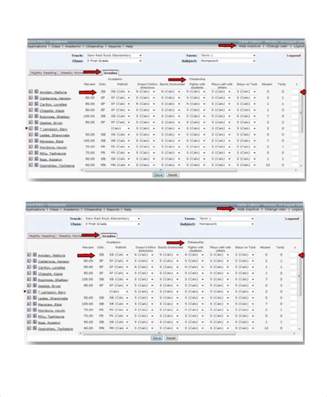 Gradebook Templates 13 Free Printable Doc Pdf And Xslx Formats