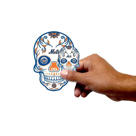 Sheet Of 5 New York Mets 2022 Skull Minis Officially Licensed Mlb