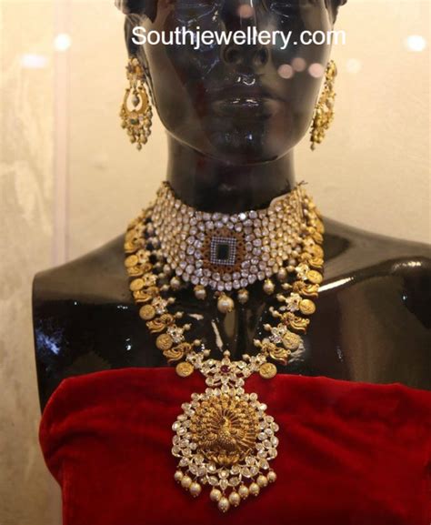 Ruby Necklace Set Indian Jewellery Designs