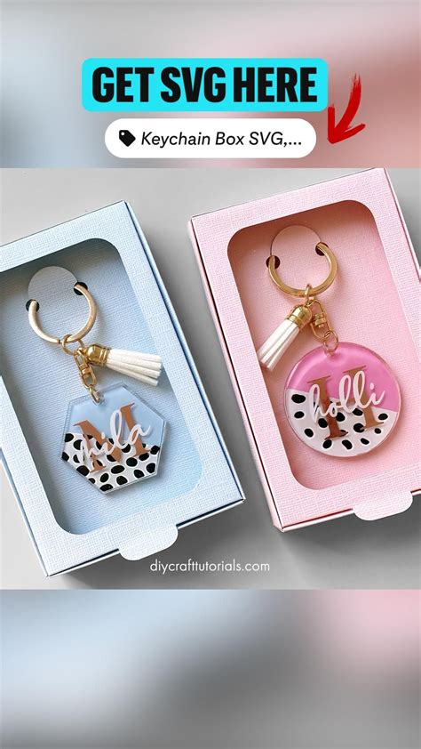 Diy Keychain Box Svg Cut File For Cricut Or Silhouette Perfect For