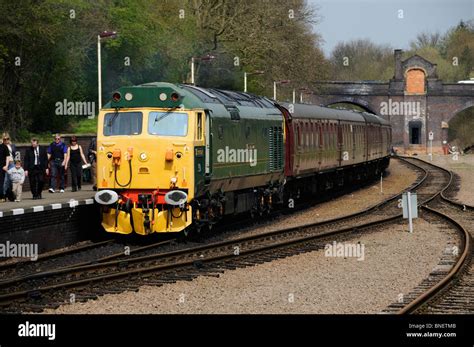 Class 50 Diesel Loco At Leicester North Station On The Great Central