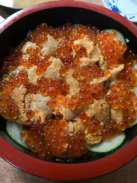 Uni And Ikura Chirashi Heaven R Sushi
