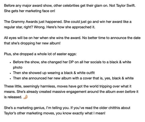 Astha Inani On Linkedin Taylorswift Marketinggenius