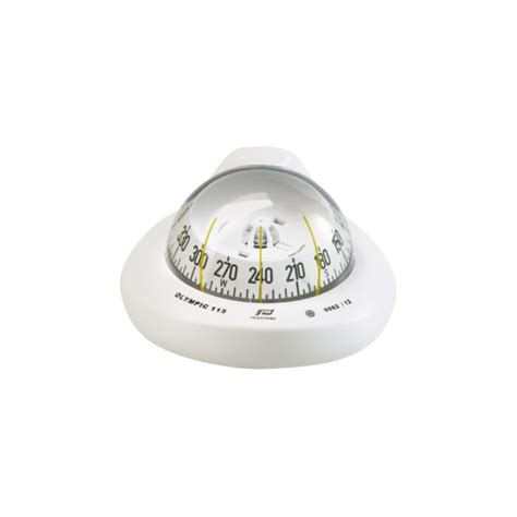 Plastimo Compass Olympic 115 White Installation Horizontal Rose White Conical