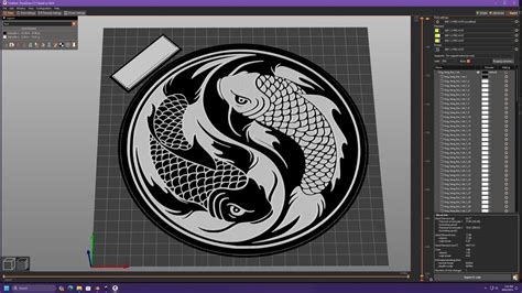 Koi Yin Yang By Clod Stomper Productions Download Free Stl Model