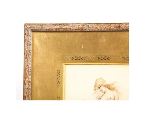 Luis Falero Watercolor Of A Nude Women 1880 At 1stdibs