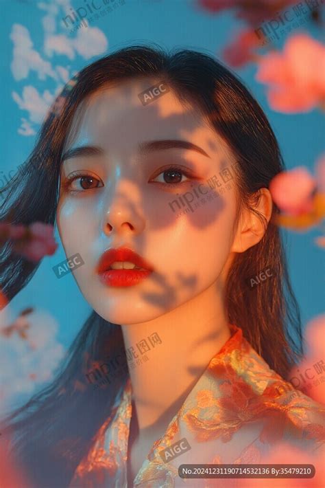 Ai创作图少女花颜 仙气清冷少女壁纸图片 汉服拍照化妆 柔美意境美人 个人写真 文艺风大片 少女粉嫩 美目盼兮 面施粉黛 蓝色氛围感 少女蓝粉嫩 唯美日系风 桃夭 仙女桃桃 唯美神态nipic