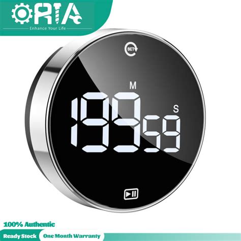 oria digital kitchen timer led countdown countup timer w clear number