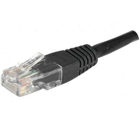 Achat câble RJ économique noir cat U UTP cm