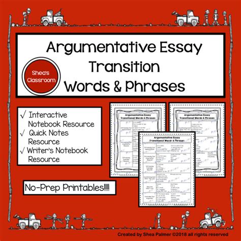 Argumentative Essay Traditional Words And Phrases Resource Amped Up