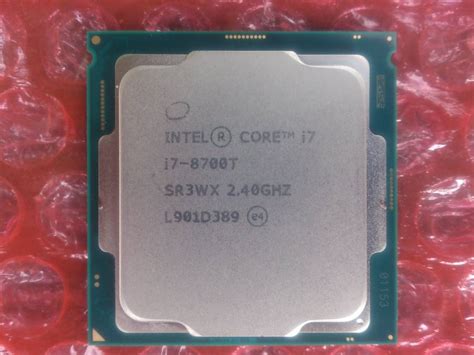 【やや傷や汚れあり】core I7 8700t 240ghz Sr3wx 完全動作品 一週間保証 Intel Processor