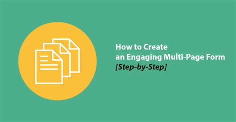 how to create an engaging multi page form [step by step] thelifetech
