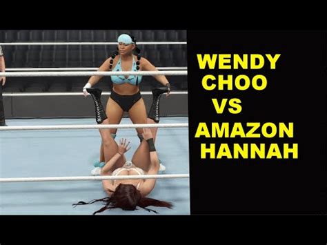 Wwe K Wendy Choo Vs Amazon Hannah Quiet Bikini Match Youtube