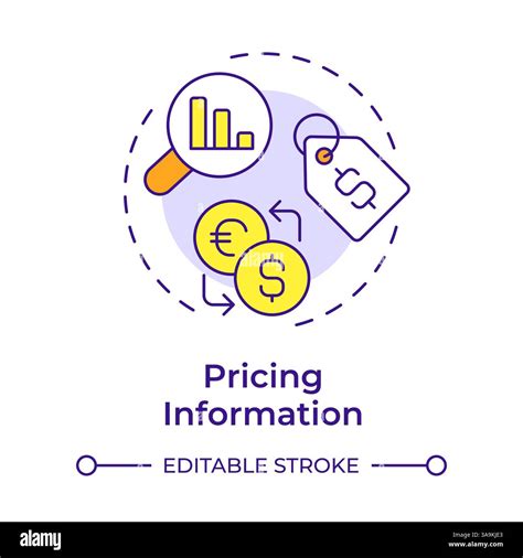 Pricing Information Multi Color Concept Icon Stock Vector Image And Art Alamy