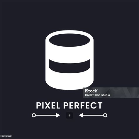 Database White Solid Desktop Icon Stock Illustration Download Image