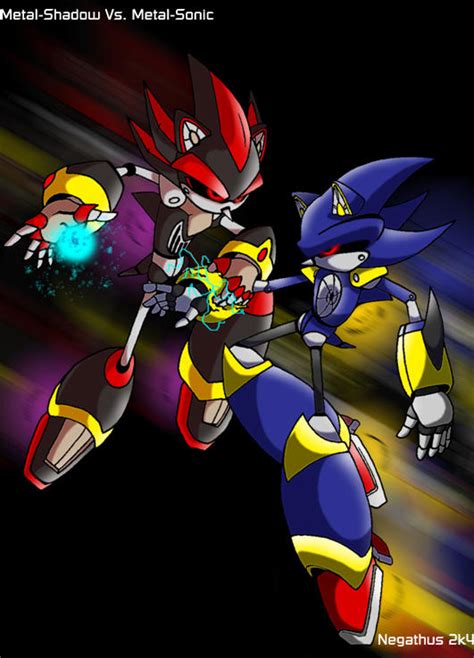 Metal Shadow Vs Metal Sonic By Negathus On DeviantArt