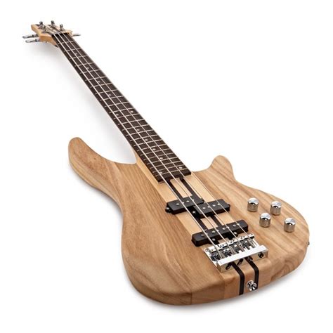 Chicago Neck Thru Bass Guitar 15w Amp Pack Natural At Gear4music