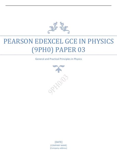 Pearson Edexcel A Level Physics Paper 3 Question Paper June 2023 Edexcel Physics Stuvia Us