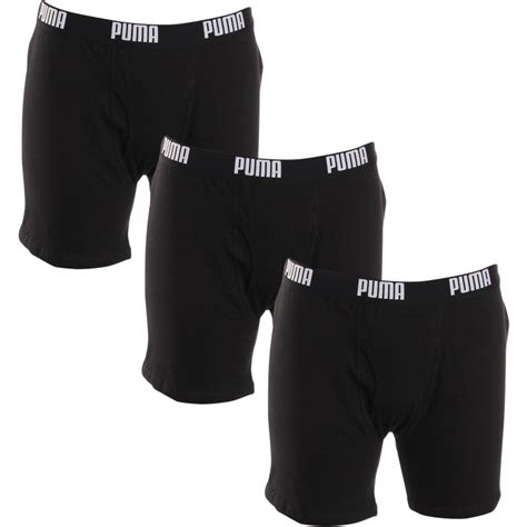 Puma Mens Black Pack Tagless Underwear Boxer Briefs S BHFO EBay