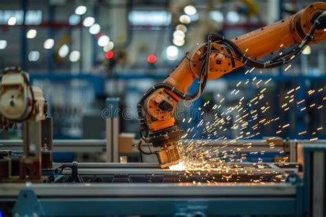 Robotic Arm Assembling Components In A Factory Using Ai Technology