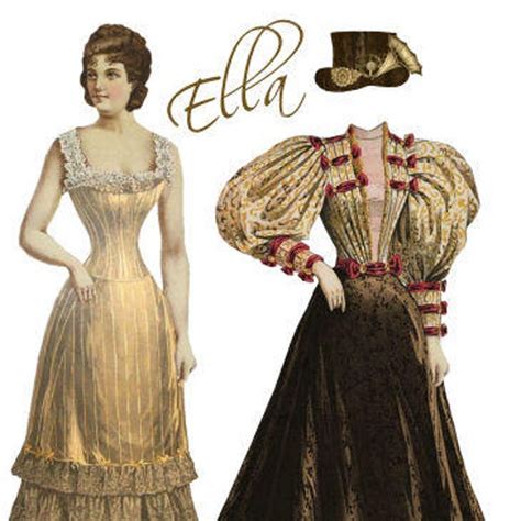 Steampunk Paper Doll Etsy