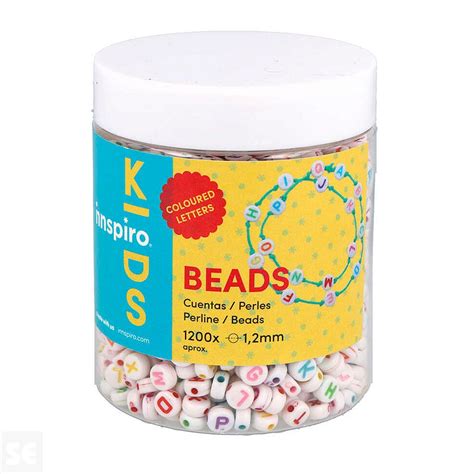 Cuentas Pl Stico Redondas Letras Blancs Colores Comprar En Servei Estaci