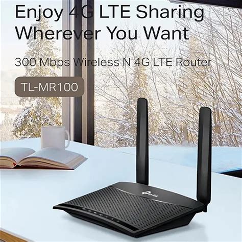 TP Link 4G LTE Router 300 Mbps Wireless N TL MR100 Ido Lk