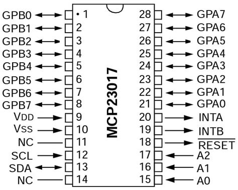 Using Gpio Expander Mcp23017 With Arduino Get Up To 128 Gpios