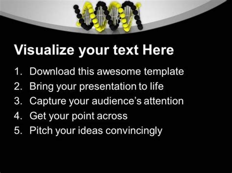 Dna Shows Depth Of Structre In Any Body Medical Powerpoint Templates