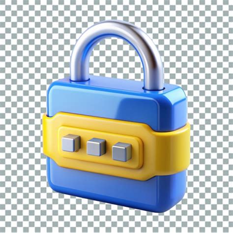 Personal Data Secure 3d Render Closed Padlock And Password Field