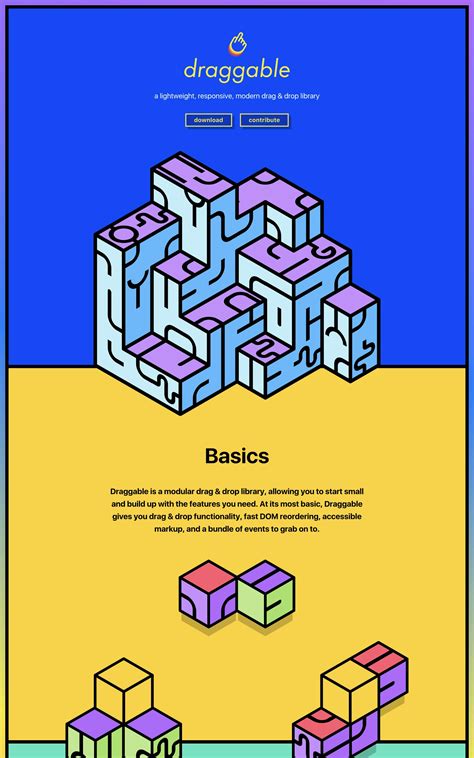 Draggable Js One Page Website Award