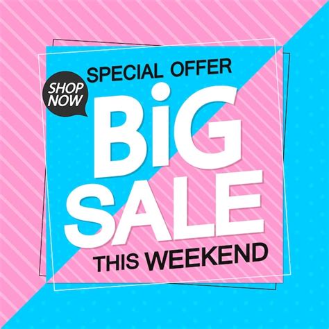 Premium Vector Big Sale Poster Design Template