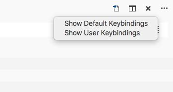 Please Add Open Keybindings Json To The Secondary Actions Issue Microsoft Vscode