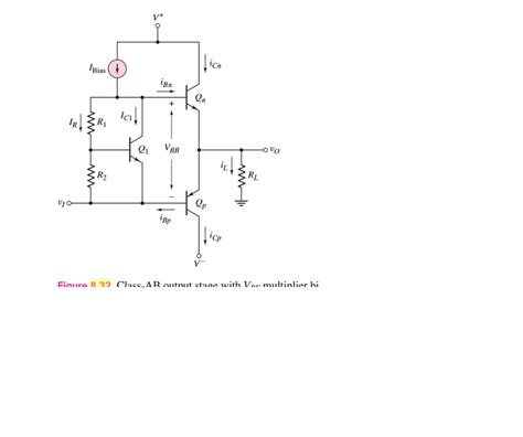 solved design the class ab output stage with the vbe