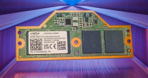 Crucials Lpcamm2 Lpddr5x Memory Modules Are Now Available For Purchase