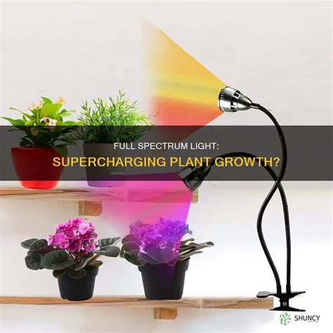 Full Spectrum Light Supercharging Plant Growth Shuncy