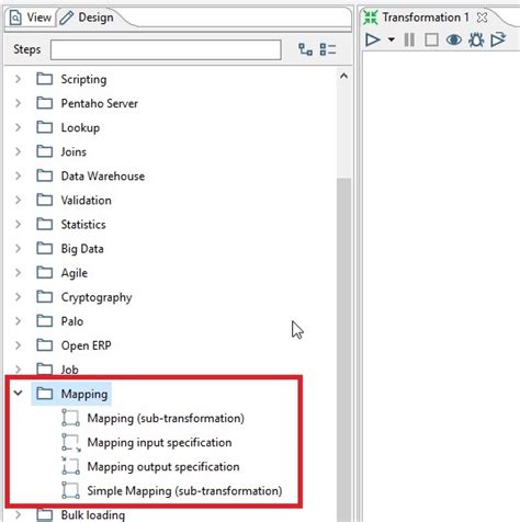 C Mo Reutilizar Transformaciones Con Mapping En Pentaho Data